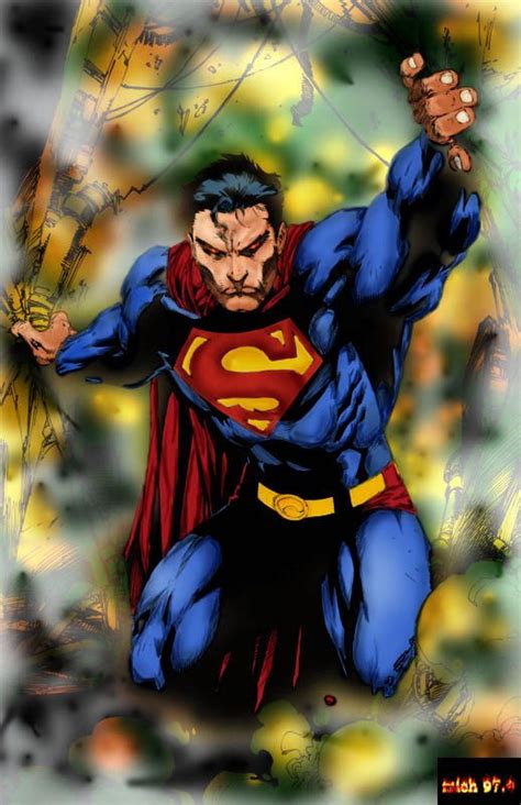 Superman Ed Benes Color By Mich974 On Deviantart Superman Artwork