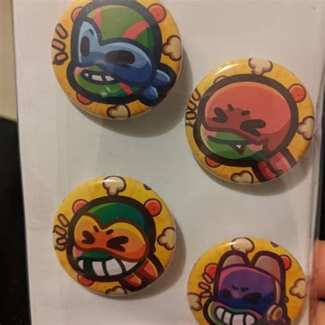 Rottmnt Chibi Buttons Etsy