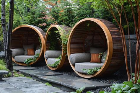 Contemporary Circular Seating Ideas With Elegant Canopies 47 Photo