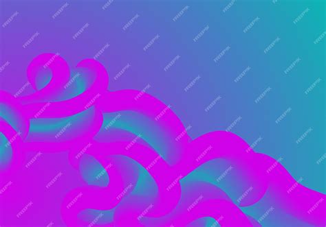 Premium Vector Colorful Fluid Wave Duotone Geometric Compositions With Gradient 3d Flow Shape