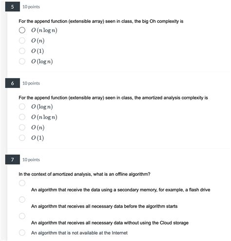 Solved 10 Points In The Context Of Amortized Analysis What