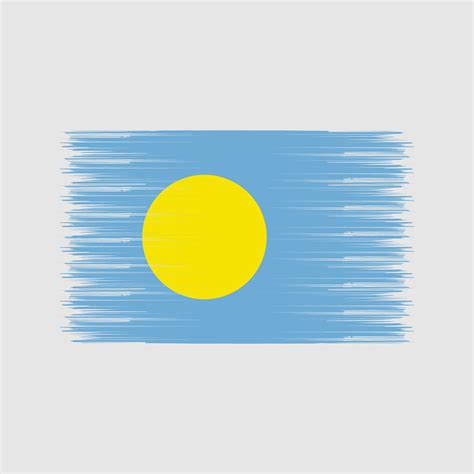 Palau Flag Brush National Flag Vector Art At Vecteezy