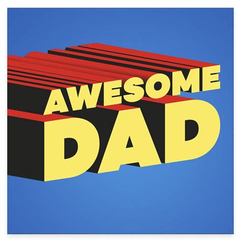 Awesome Dad Fathers Day Card