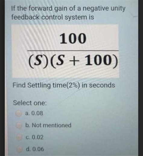solved steady state error for the following tf and unit ramp