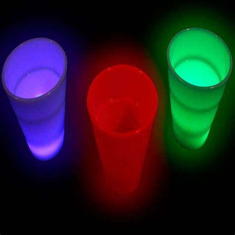 Glow In The Dark Led Light Up Shot Glass 2 Oz