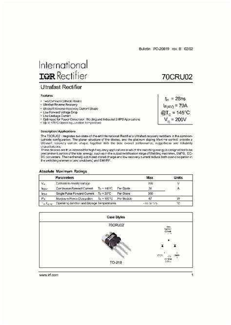 70CRU02_1201231.PDF Datasheet Download --- IC-ON-LINE