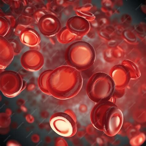 Eritrócitos Na Visão Do Microscópio De Corrente Sanguínea Foto Premium