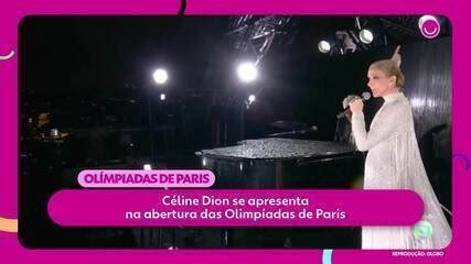 Céline Dion se apresenta na abertura das Olimpíadas de Paris Famosos