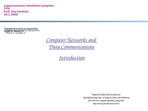 Ppt Computer Networks And Data Communications Introduction Dokumentips