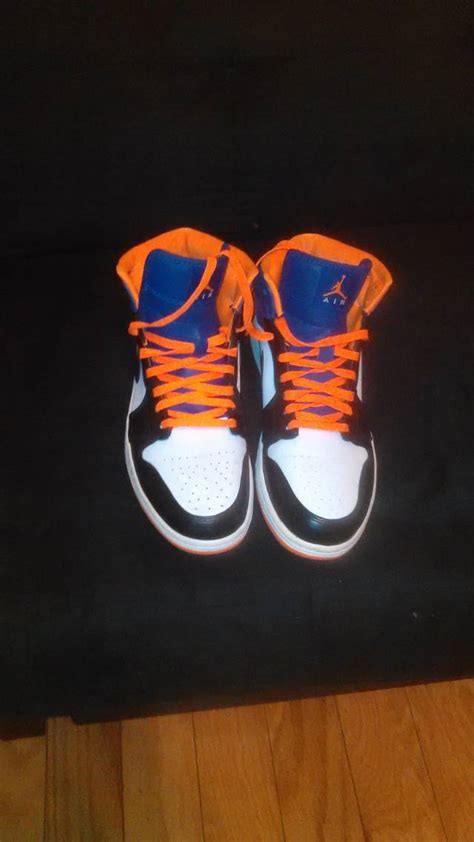 Air Jordan Retro 1 Black White Purple And Orange Kixify Marketplace
