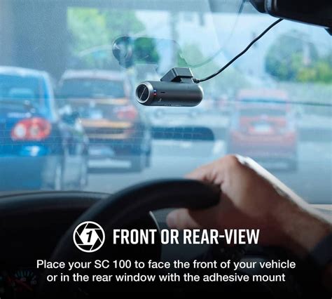 Cobra Sc 100 Single View Smart Dash Cam For Trucks W Full Hd 8gb Sd