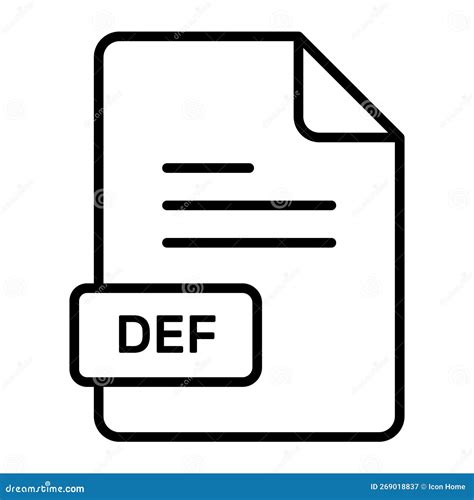 An Amazing Vector Icon Of Def File Editable Design Stock Vector Illustration Of Icon Paper