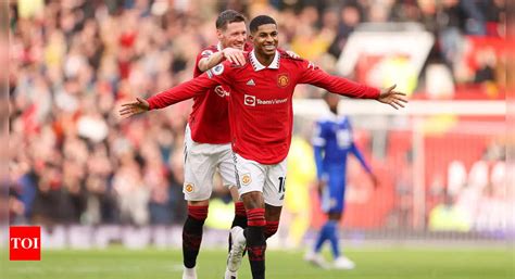 Epl Rashford Double Helps Man United See Off Leicester City 3 0