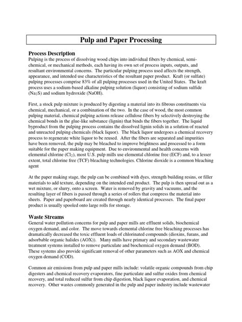 Clean Sector Guide Paper Pdf Pulp Paper Physical Sciences