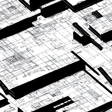 Graphic Computer Schematics Blueprint · Creative Fabrica