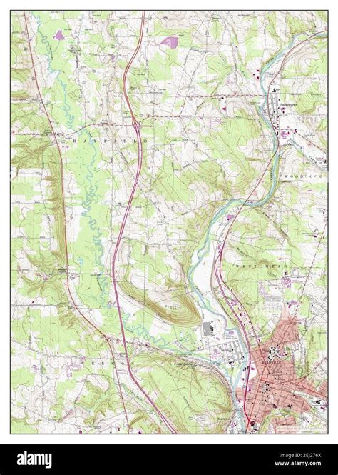 Meadville Pennsylvania Map 1968 124000 United States Of America By