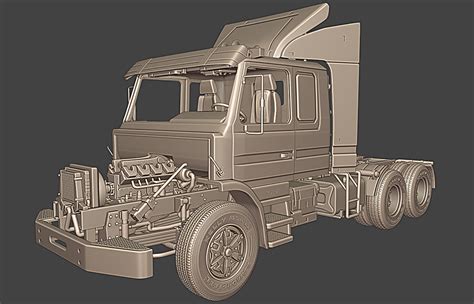 3d File Scania 142 V8・3d Print Model To Download・cults