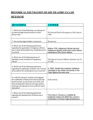 HFL1501 Assignment 01 Super Semester 2021 828509 Historical