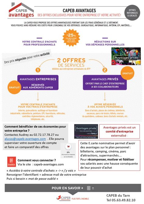 CAPEB Avantages pour votre entreprise et vos salariés CAPEB