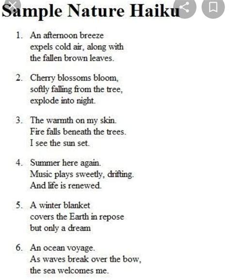 Make A Poem About Nature Using Haiku Pls Help I Really Need This Now