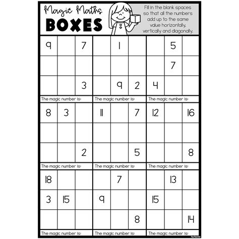 Magic Maths Boxes Top Teacher
