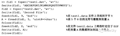 一起来学matlab matlab学习笔记5 低级文件输入输出函数 腾讯云开发者社区 腾讯云