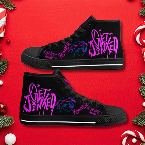 Arcane Get Jinxed Custom Canvas High Top Shoes Arcane T Merch T For Her T Christmas