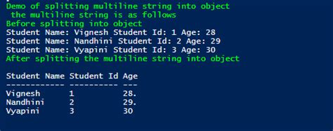 Powershell Multiline String Working Of Multiline String Using Her String