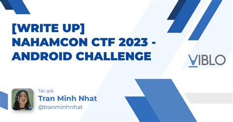 Write Up NaHamCon CTF 2023 Android Challenge