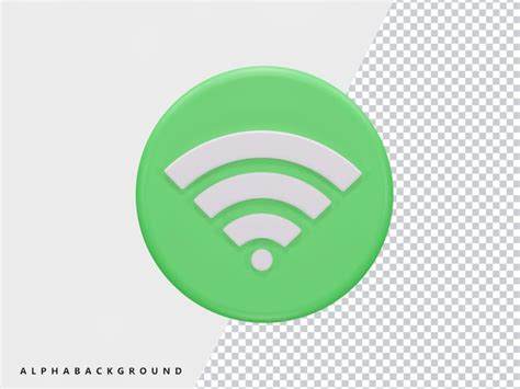 Premium PSD Wifi Icon Transparent Element