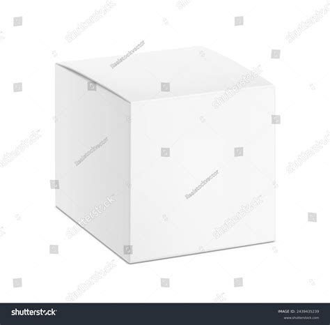 Realistic Cardboard Box Mockup Vector Illustration Stock Vector