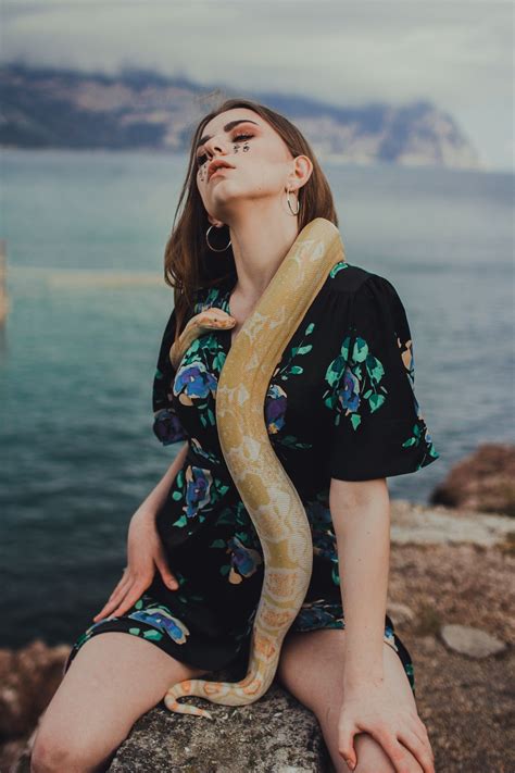 Dianna Agron Bonds With A Slithering Snake On Set Of Her New Film Bare Artofit