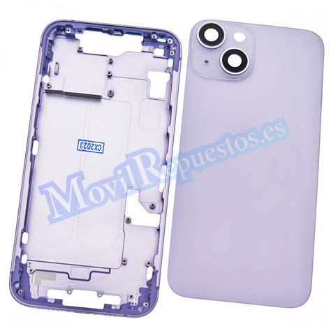 Carcasa Intermedia Con Tapa Trasera Para IPhone 14 Violeta