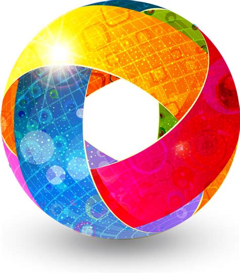 Colorful Abstract Globe Free Vector In Adobe Illustrator Ai Ai