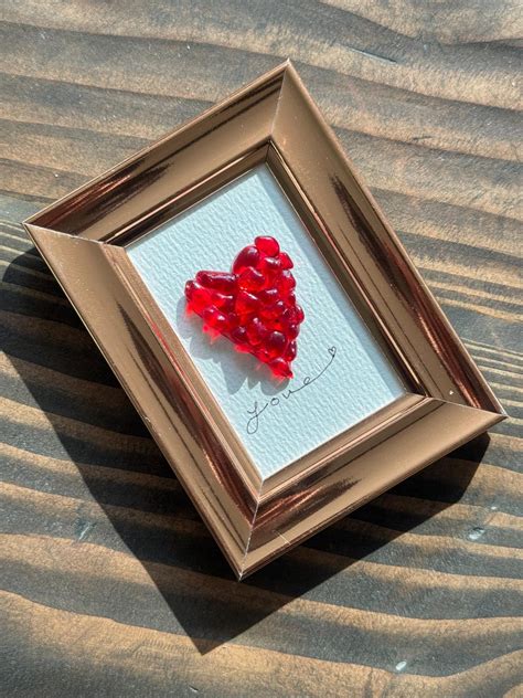 Heart Sea Glass Pebble Art Beach Decor Housewarming T Best Friend