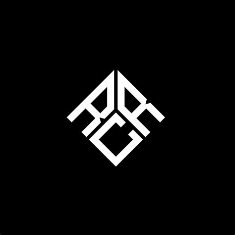Rcr Letter Logo Design On Black Background Rcr Creative Initials
