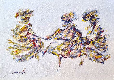 Golden Chassidic Dancing” By Yosef Douer Kings Gallery