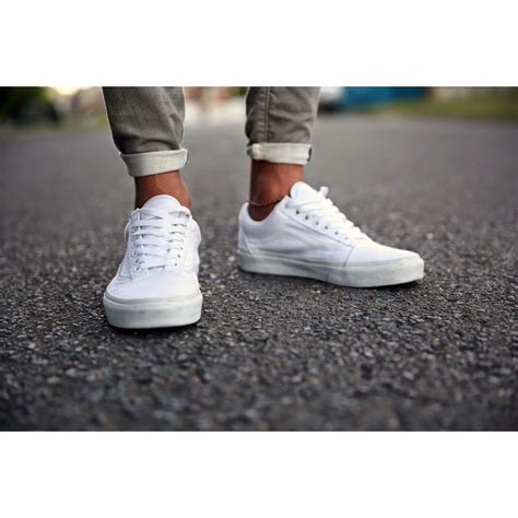 ลดอีก10 โค้ด Ddx10mayw4 Vans Old Skool Classic Whitewhite