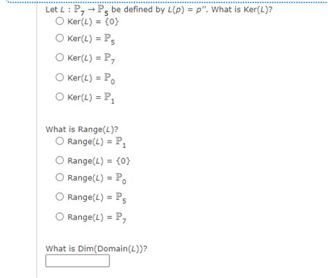 Solved Let L P Ps Be Defined By L P P What Is Chegg Com