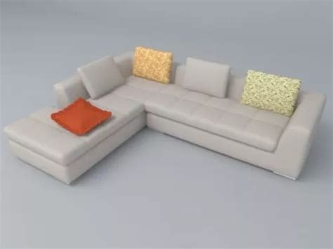 L Shaped Sofa Corner Design Free 3d Model 3ds C4d Max Obj