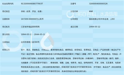 维维食品饮料股份有限公司360百科