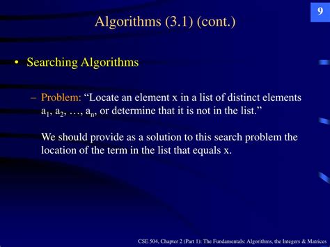 ppt chapter 3 part 1 the fundamentals algorithms the integers
