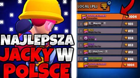 Pierwsze 1000 PucharÓw Na Jacky W Polsce Brawl Stars Polska Youtube