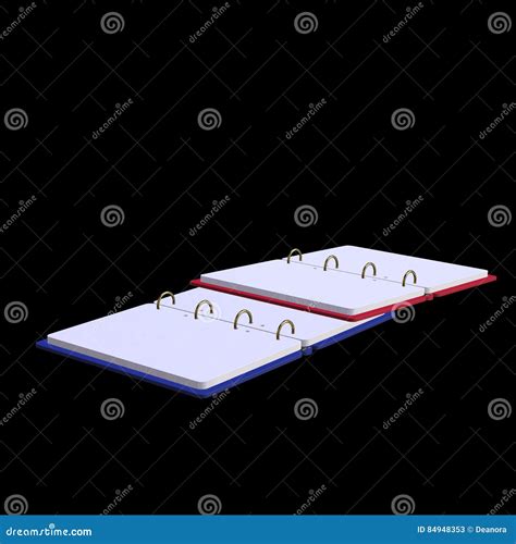 3d Illustration Of Blank Notepad Stock Illustration Illustration Of