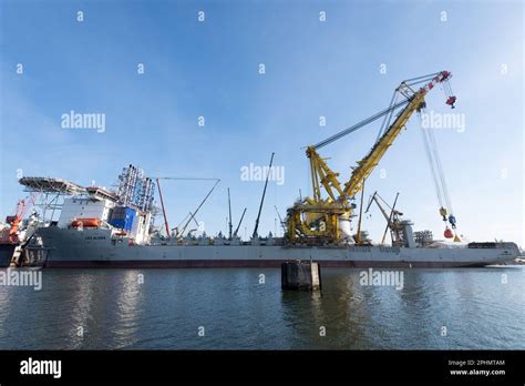 Gdansk Poland 21 March 2023 Remontowa Shipyard In Gdansk Offshore
