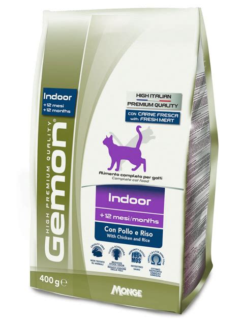 Gemon Cat Indoor сухой корм для домашних кошек с курицей и рисом 400 г ...