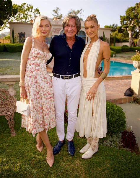 Bella Hadid Braless Deep Plunge High Slit Dress Hot Celebs Home