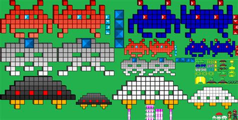 Space Invaders Extreme Bosses Sprite Sheet By Genoforsmash On Deviantart