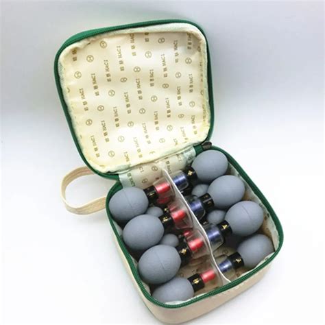 18pcs Household Vacuum Magnetic Therapy Acupressure Suction Cup Tcm