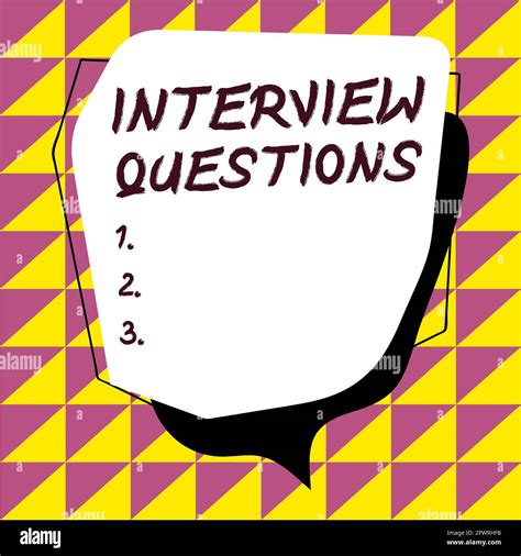 writing displaying text interview questions conceptual photo typical